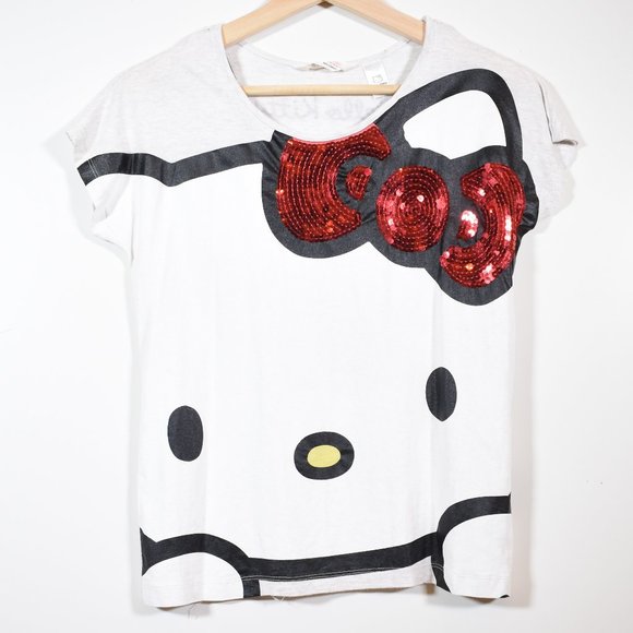 H&M | Shirts & Tops | Hm Hello Kitty Short Sleeve Tshirt | Poshmark